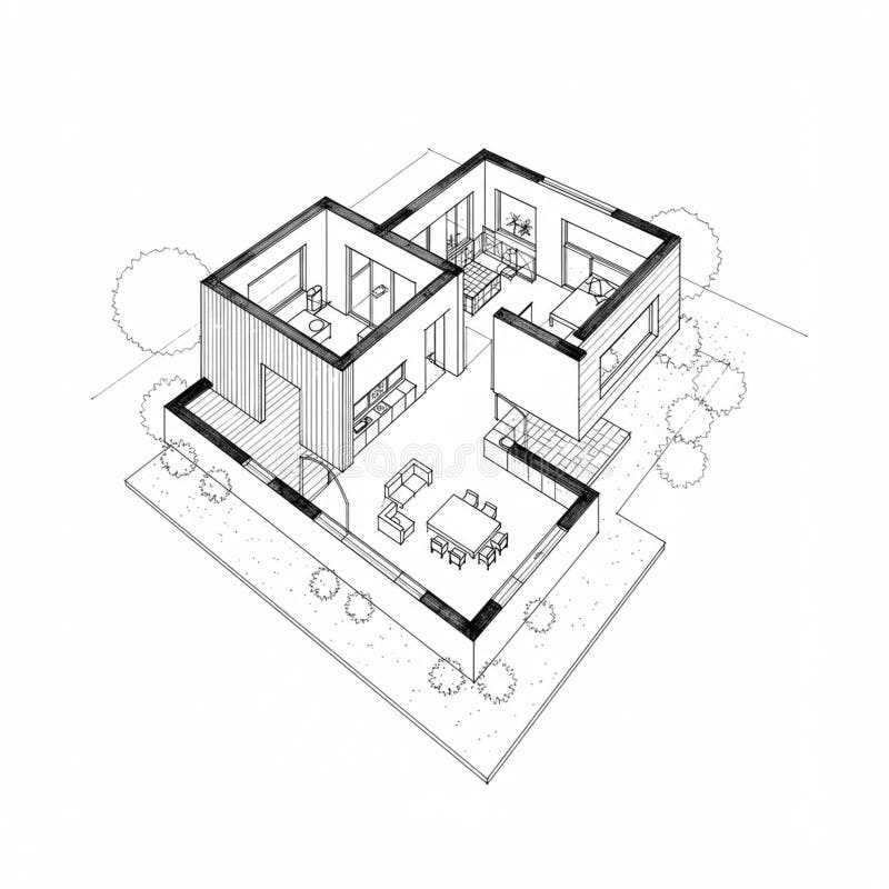 Architectural Floor Plan for a Multi-unit Residential Building ...