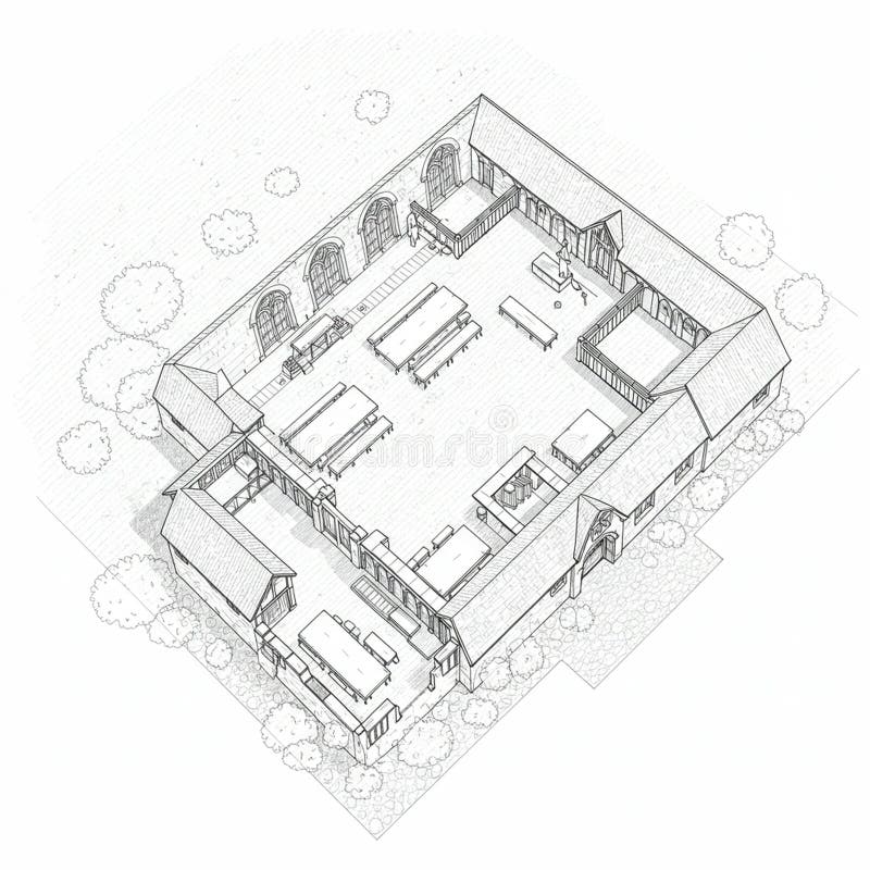 Isometric Architectural Sketch Stock Illustrations – 4,182 Isometric ...
