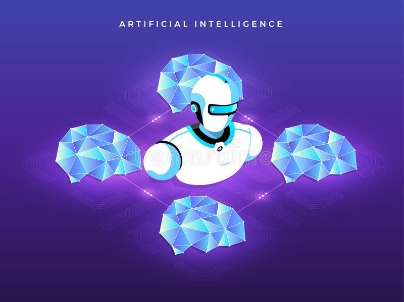 Ai Brain Isometric Stock Illustrations – 602 Ai Brain Isometric Stock ...