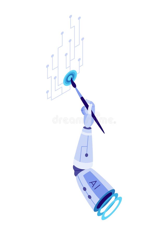 Isometric Artificial Intelligence Digital Technology UX, UI Mobile App ...