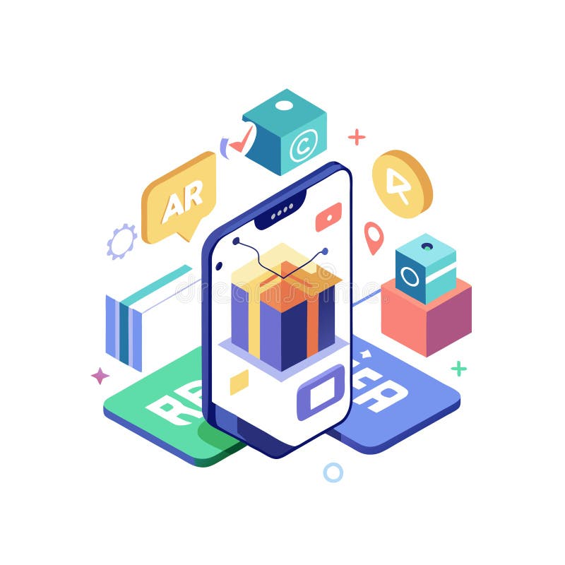 Isometric Augmented Reality Shopping Experience with Gift Box on Mobile ...