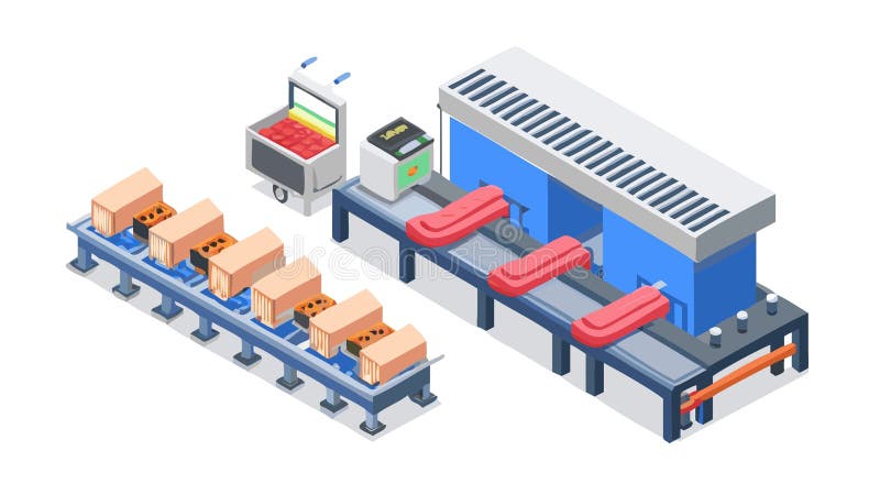 Automated Food Processing Conveyor Stock Illustrations – 5,181 ...