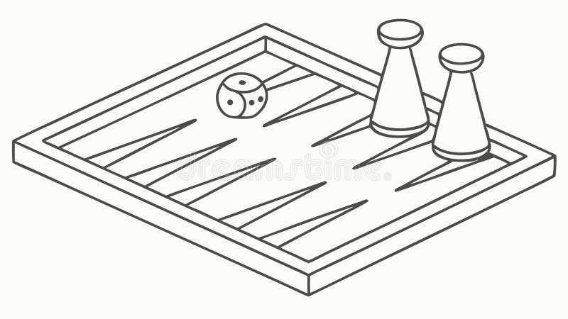 Isometric Backgammon Board Game with Checkers Vector, Vector Design ...