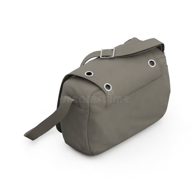 Isometric bag 3D rendering stock illustration. Illustration of college ...