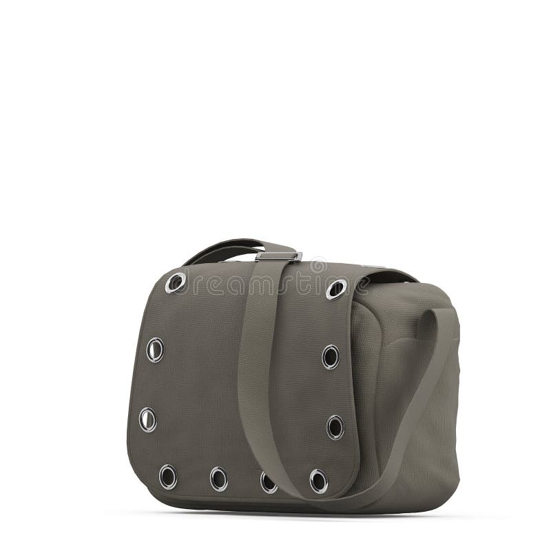 Isometric bag 3D rendering stock illustration. Illustration of carry ...