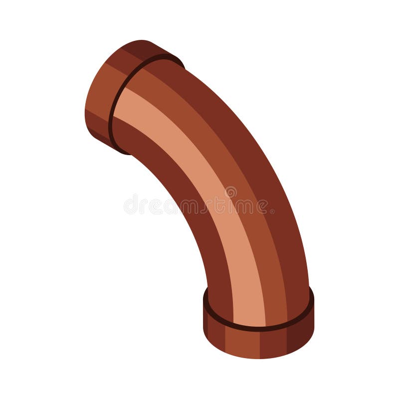 Pipe Isometric Icon stock vector. Illustration of component - 275471753
