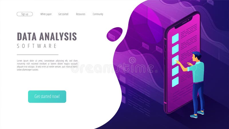 Isometric Big Data Analysis Stock Illustrations – 4,600 Isometric Big ...