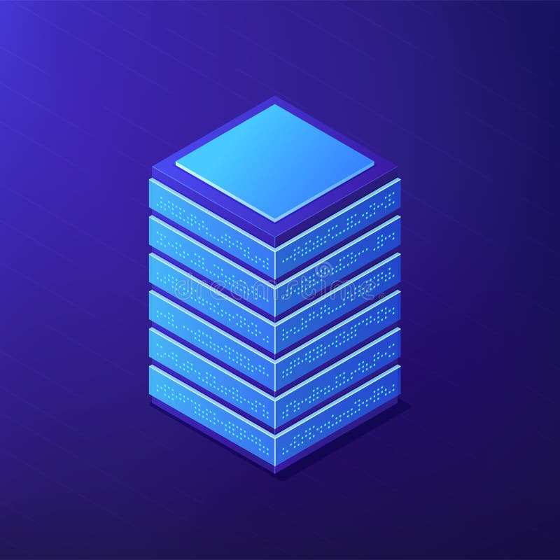 Isometric Big Data Tools Concept. Stock Vector - Illustration of ...