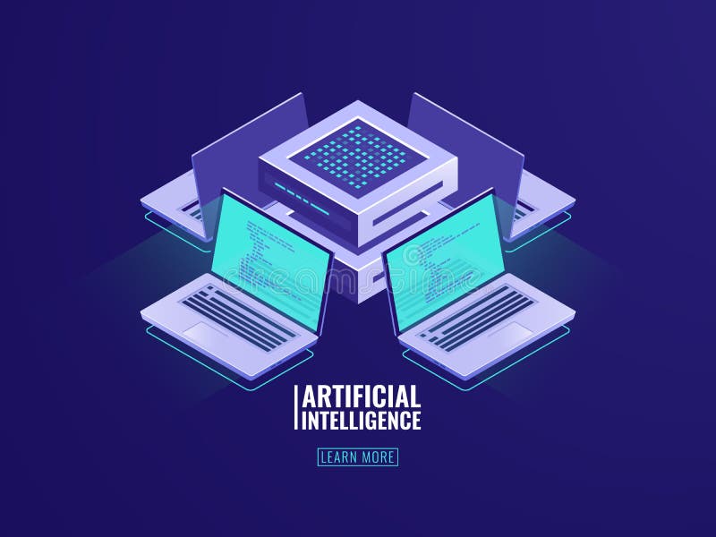 Laptop and program icons stock illustration. Illustration of download - 36109219