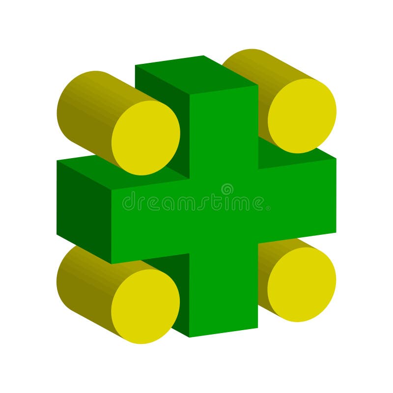 Isometric Blocks. Collection of Corporate Logo Elements. Vector ...