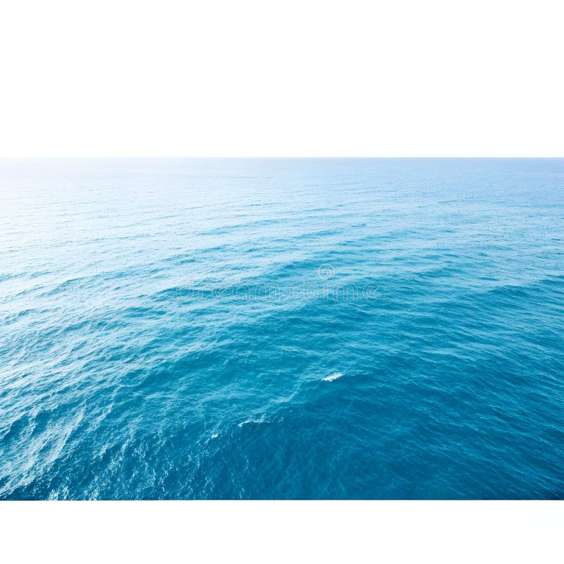 Isometric Blue Ocean Isolated on White Background Stock Illustration ...