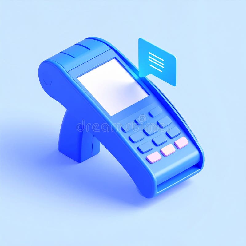 Isometric Blue Illustration Smart Contract Concept. Digital Format ...