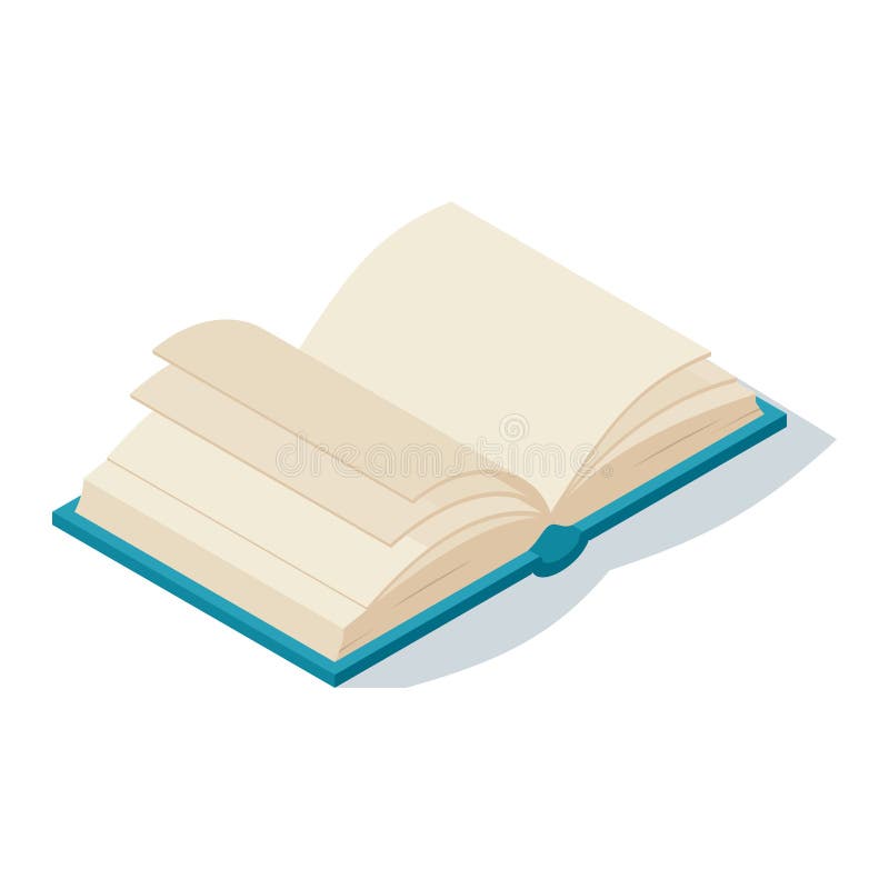 Isometric Book Icon Vector Illustration. Stock Vector - Illustration of ...
