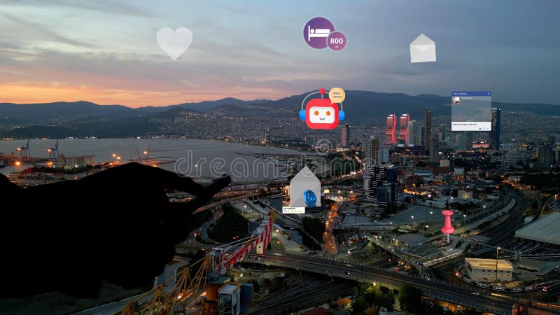 Isometric Bot and Cybersecurity, Artificial Intelligence Concept. AI ...