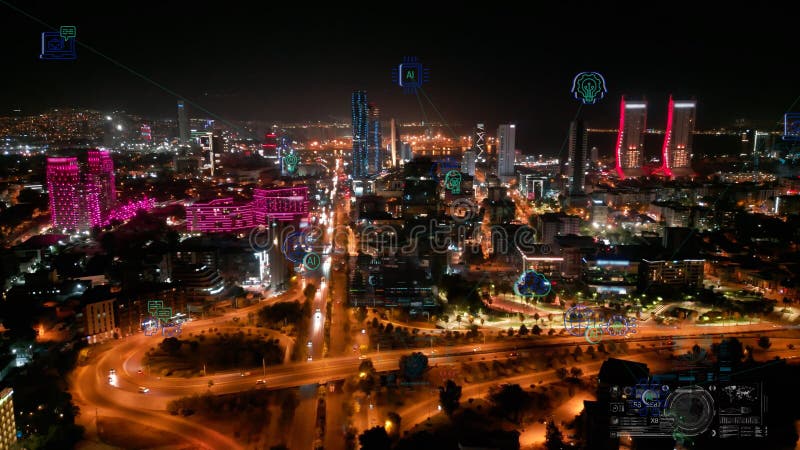 Isometric Bot and Cybersecurity, Artificial Intelligence Concept. AI ...