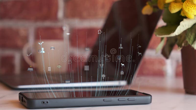 Isometric Bot and Cybersecurity, Artificial Intelligence Concept. AI ...