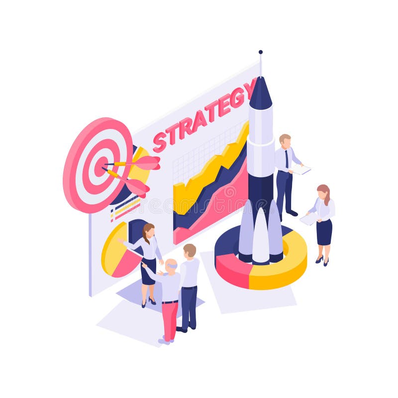 Isometric Branding Strategy Stock Vector - Illustration of product ...