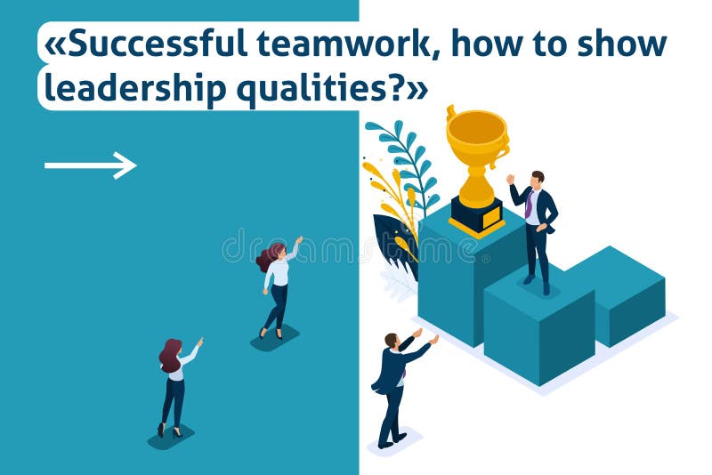 Isometric Leadership Qualities Stock Vector - Illustration of company ...