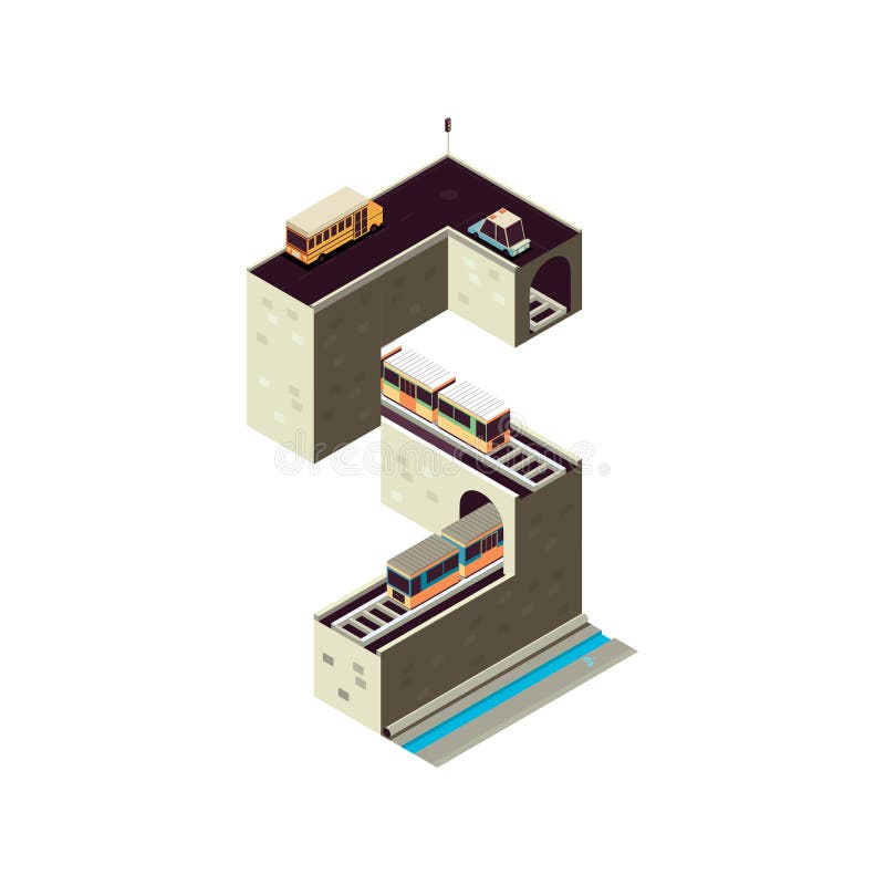 S Shape Train Track Illustration Stock Illustrations – 6 S Shape Train ...