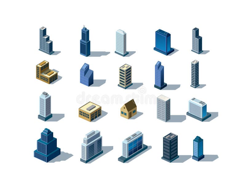 Isometric City Stock Vector Illustration Of Cartography 47578666
