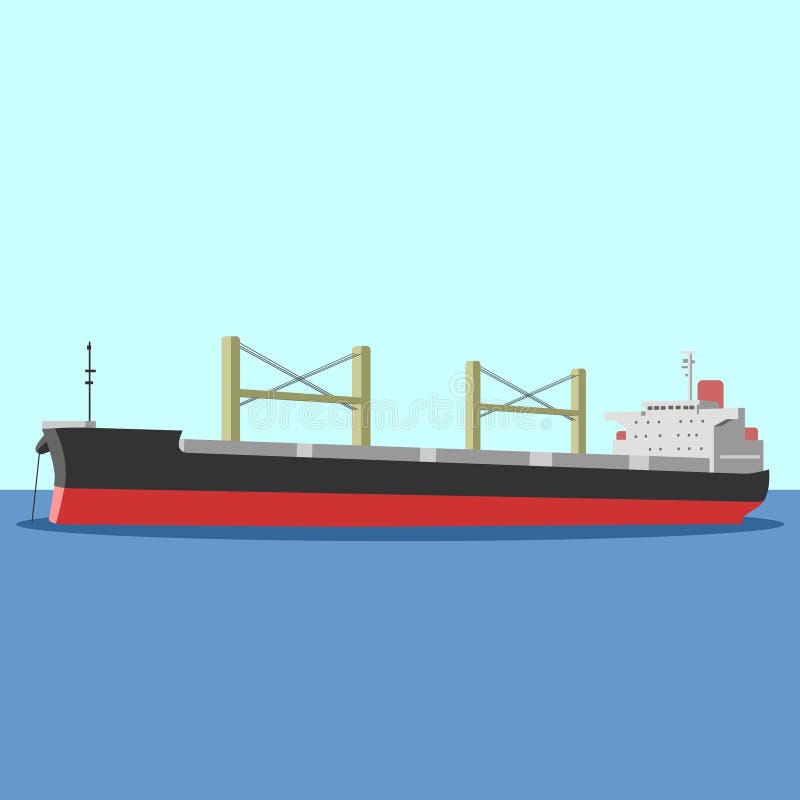 Isometric Bulk Carrier Vessel Stock Vector - Illustration of flat ...