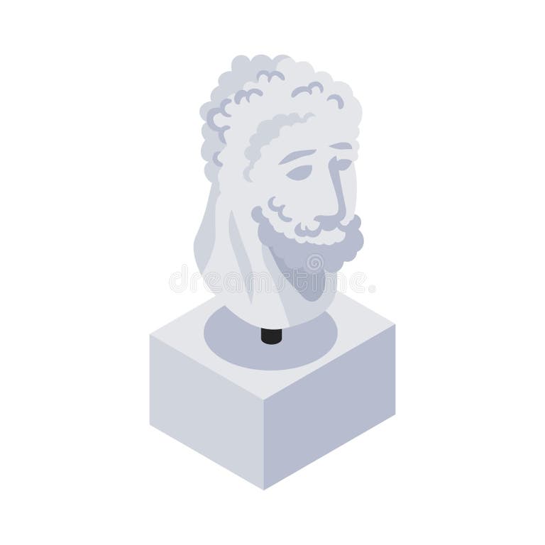 Isometric Bust Icon stock vector. Illustration of sight - 272248507