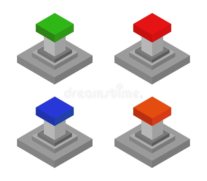 Isometric Button Stock Illustrations – 213,316 Isometric Button Stock ...