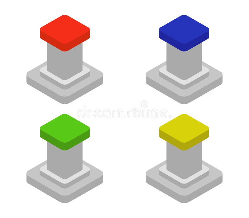 Isometric Button Stock Illustrations – 213,316 Isometric Button Stock ...