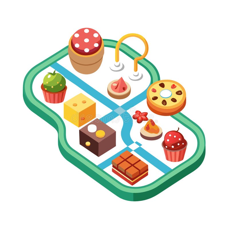 Isometric Candy Land Stock Illustrations – 64 Isometric Candy Land ...