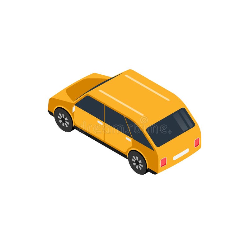 Isometric Car Icon stock vector. Illustration of design - 206327190