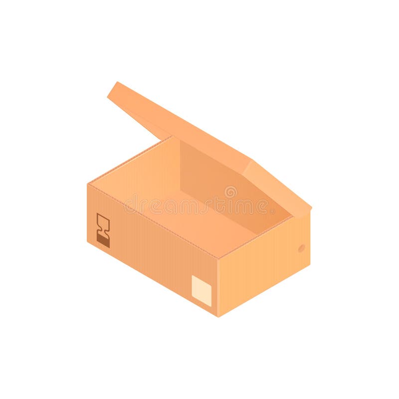 Isometric Cardboard Box Packaging , Vector Illustration Design Stock ...