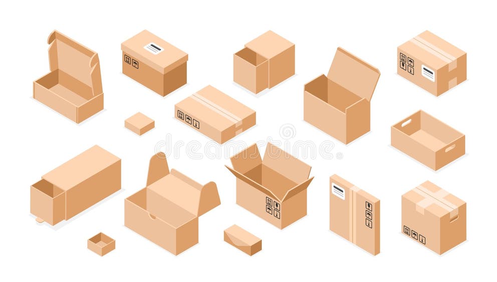 Isometric Packaging Stock Illustrations – 22,236 Isometric Packaging ...