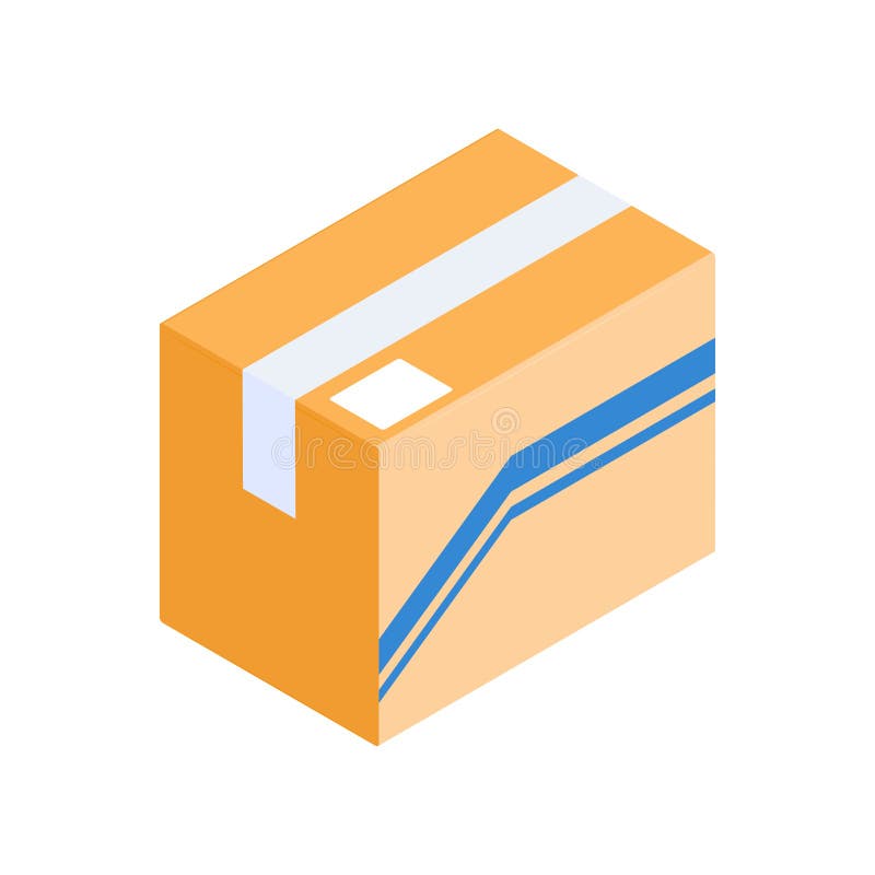 Isometric Cardboard Boxes Set Stock Vector - Illustration of pack ...