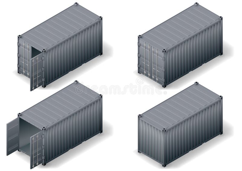 Warehouse cargo gate stock vector. Illustration of exterior - 112590413