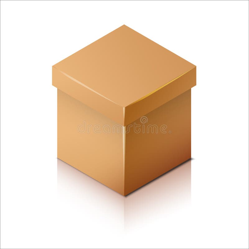 Isometric Carton Packaging Box. 3D Realistic Icons Stock Vector ...