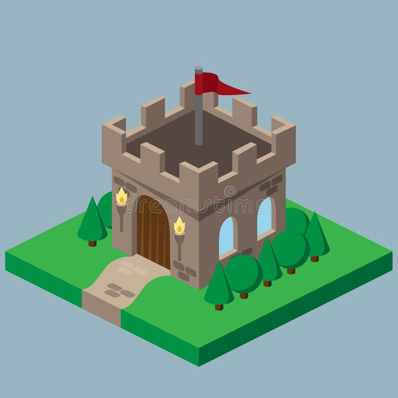 Isometric Castle Stock Illustrations – 4,370 Isometric Castle Stock ...