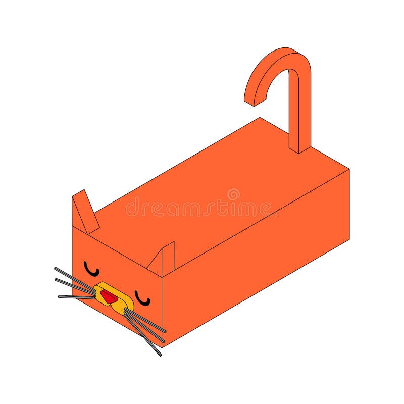 Isometric Cat Isolated. Geometric Pet Stock Vector - Illustration of ...