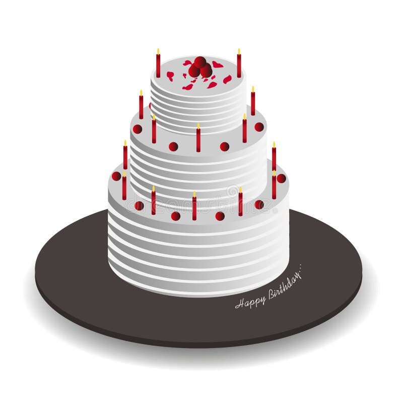 Isometric Celebration Cake stock vector. Illustration of storey - 80759659