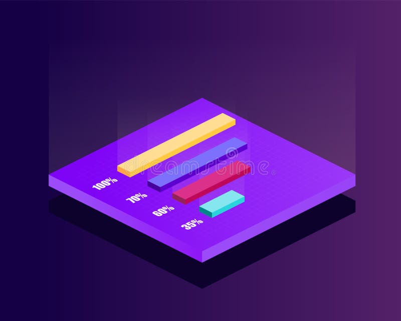 Isometric Chart, Business Data Finance, Chart Report, Information Data ...