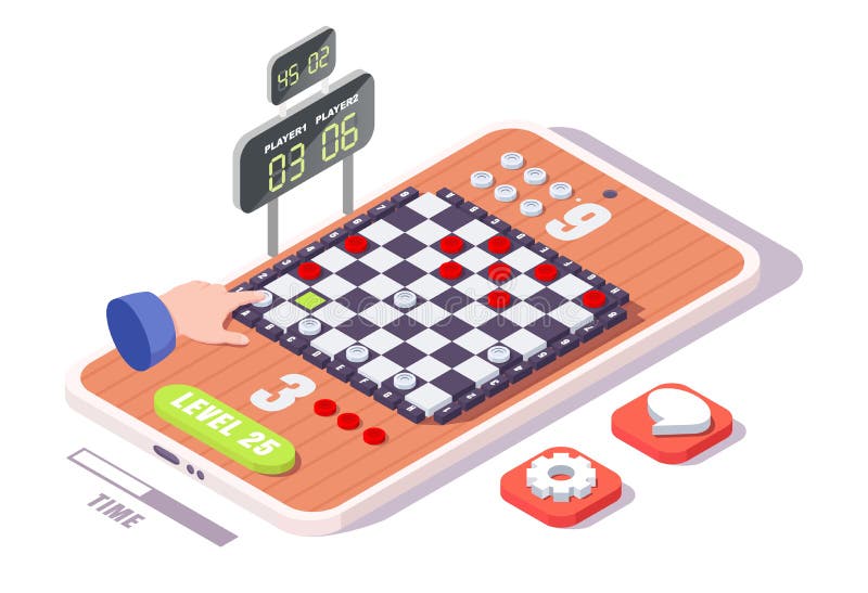 Isometric Checkerboard Stock Illustrations – 293 Isometric Checkerboard ...