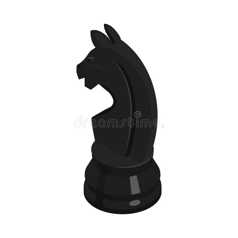 Isometric Chess Knight stock vector. Illustration of pawn - 275981380