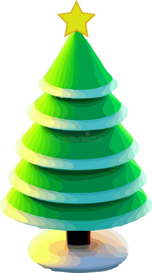 Isometric Christmas Trees Isolated on White Background.Vector Low Poly ...