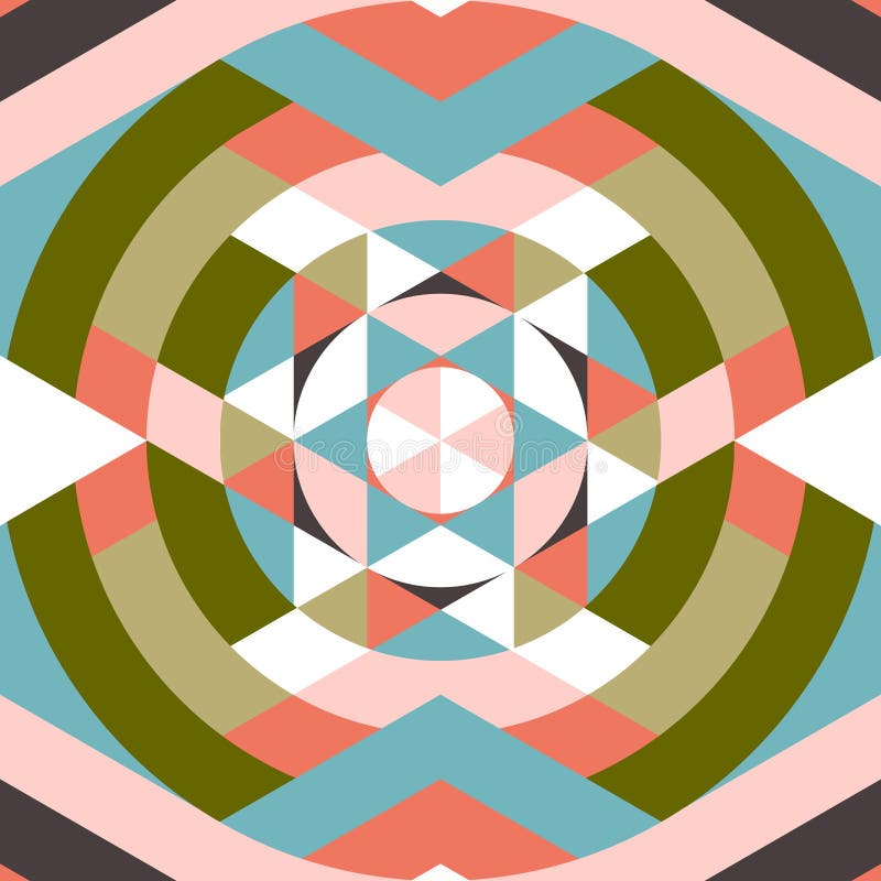 Isometric Circles and Parallelograms Grid-based Seamless Pattern Stock ...