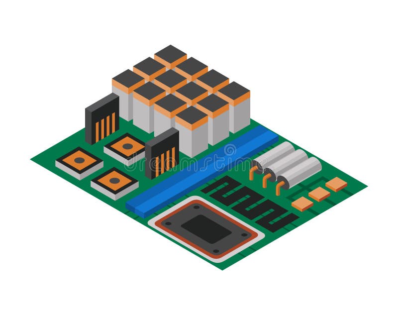 Flat Microcontroller Stock Illustrations – 64 Flat Microcontroller ...