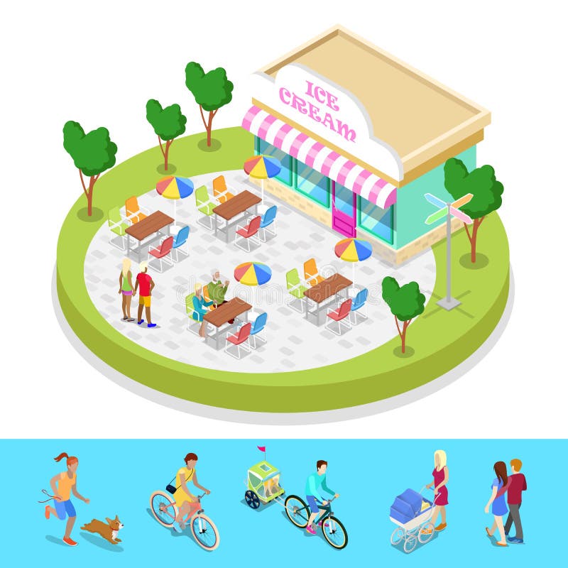 Set of Isometric People with Different Skin Color. Stock Vector ...