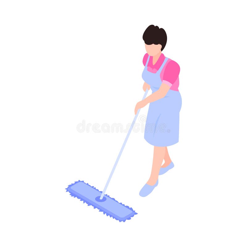 Isometric Cleaning Service stock vector. Illustration of detergent ...