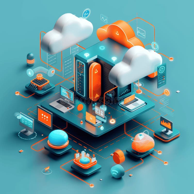 Isometric Cloud Computing Data Center with Multiple Clouds and ...