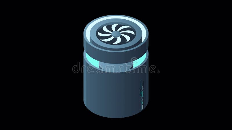 Isometric Cloud Database Animation Cloud Computing And File Cloud