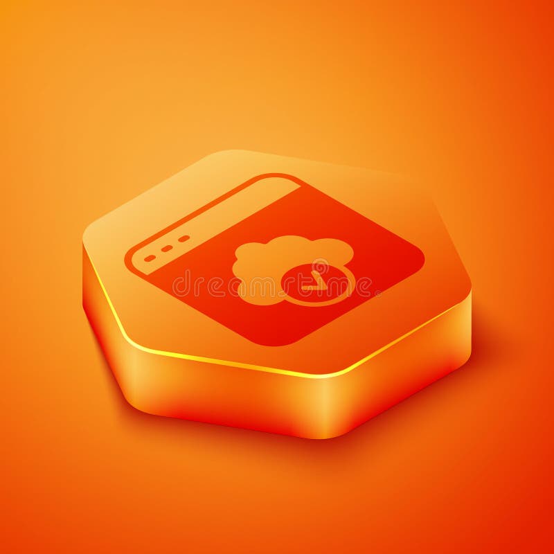 Isometric Cloud Technology Data Transfer and Storage Icon Isolated on ...