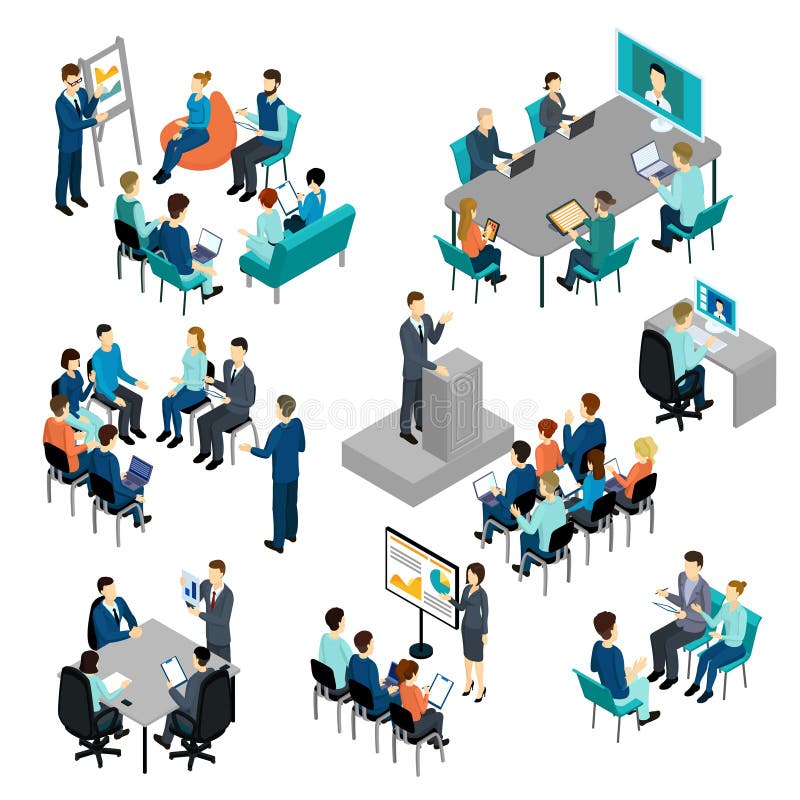 Learning Development Isometric Stock Illustrations – 2,090 Learning ...